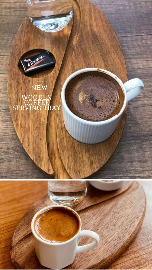 Premium Wooden Coffee Serving Tray for Cafés and Restaurants ...