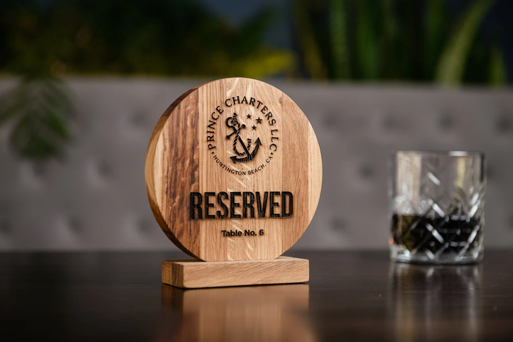 Buy Custom Made Wooden Reserved Sign Dubai | Naturaware – Naturaware ...